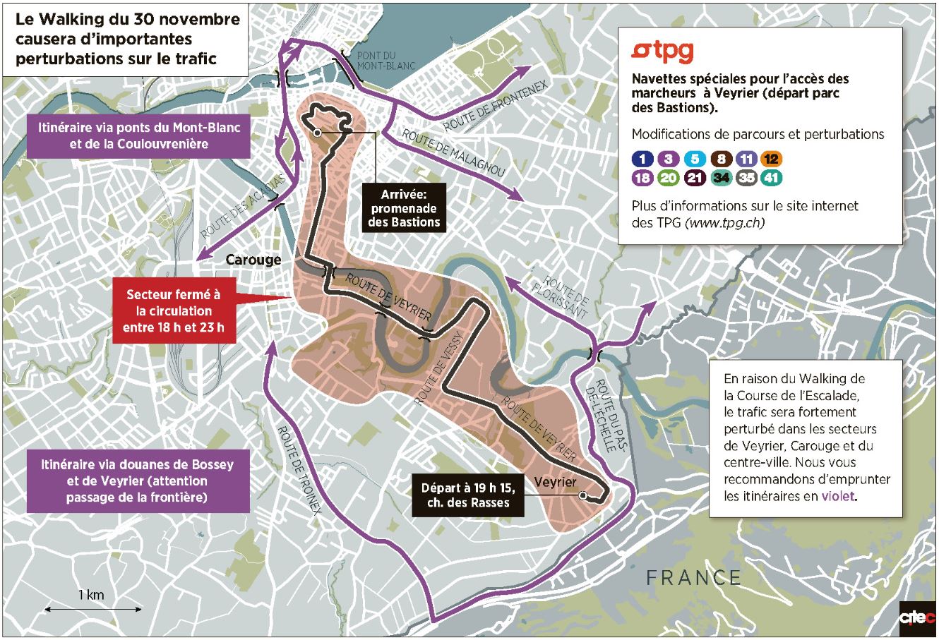 La Tribune de Genève parle du Plan de Mobilité Citec pour la Course de ...
